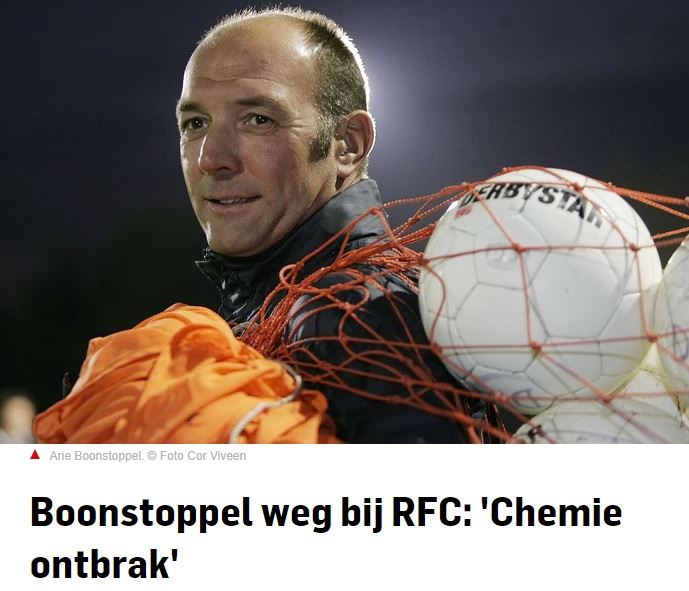 RFC en trainer Arie Boonstoppel uit elkaar: "Chemie ontbrak" - www ...