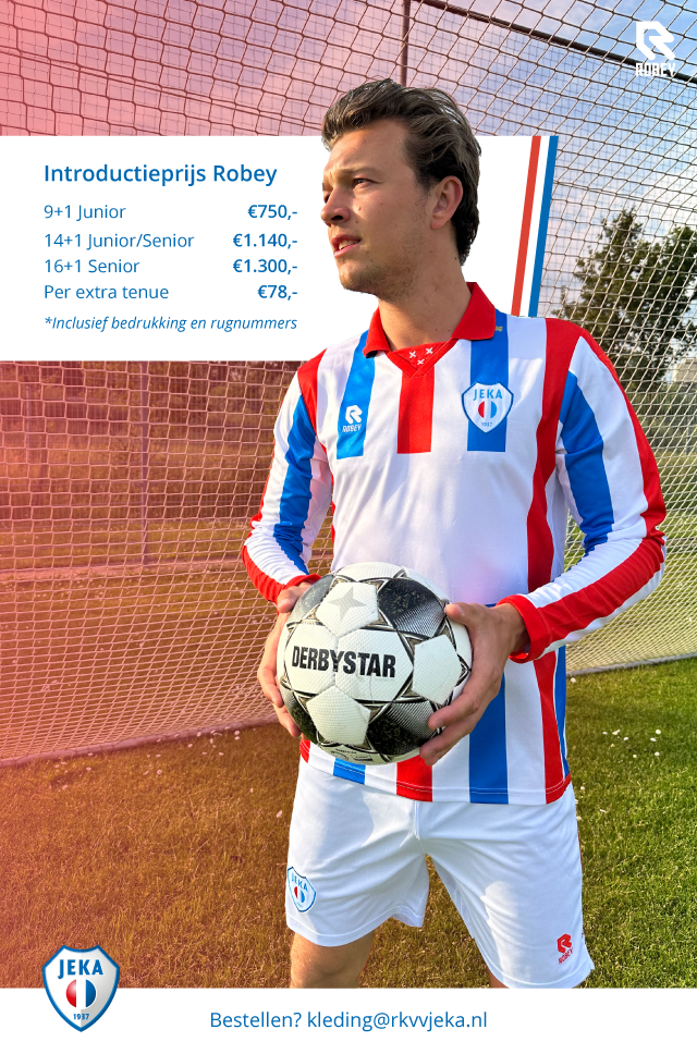 JEKA in nieuw tenue van Robey! - r.k.v.v. JEKA - voetbalvereniging in Breda