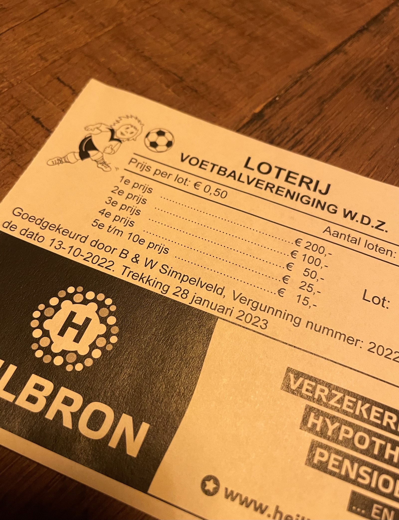 Uitslag WDZ loterij 2023 - WDZite