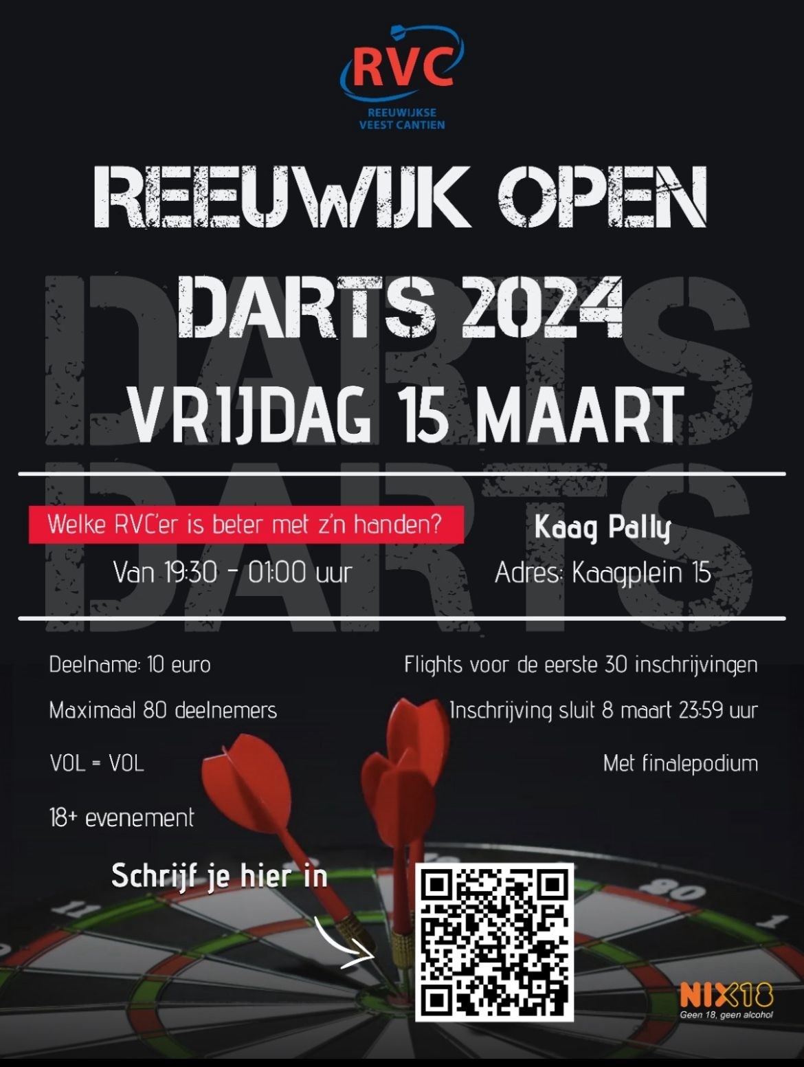 Reeuwijk open Darts 2024 - RVC '33 uit Reeuwijk Dorp
