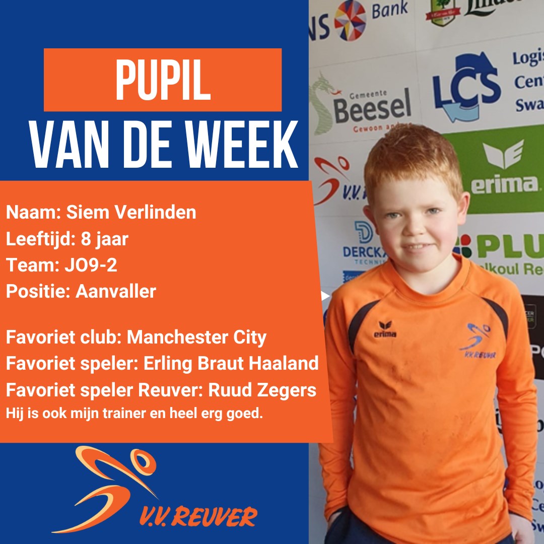 Pupil van de week - V.V. Reuver