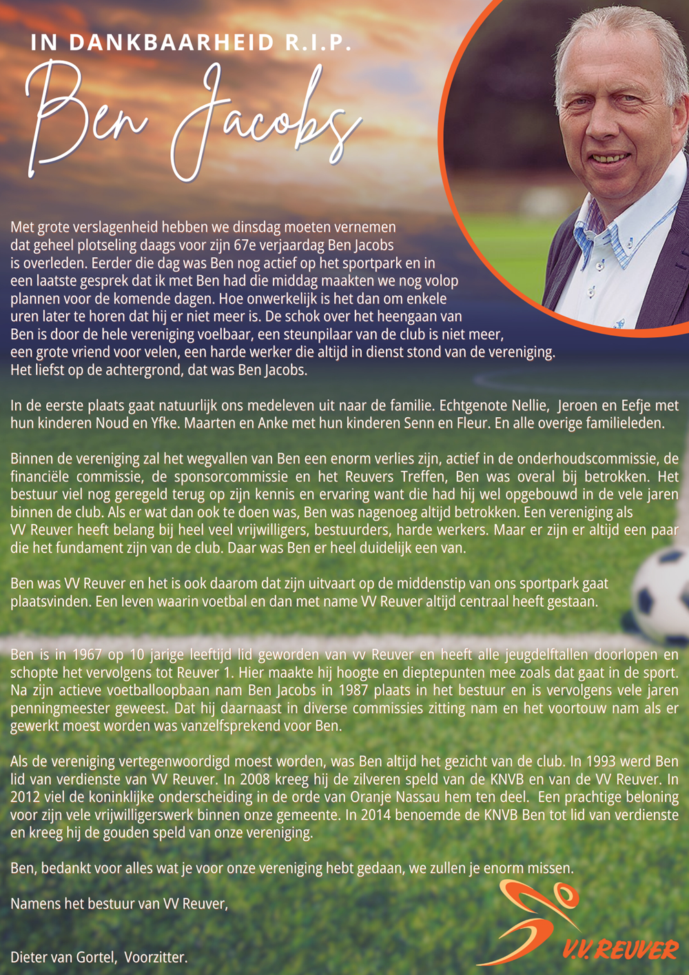 In memoriam Ben Jacobs - V.V. Reuver