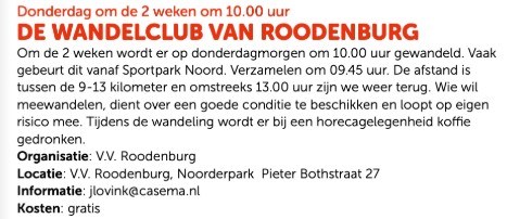 Wandelgroep Roodenburg - LV Roodenburg