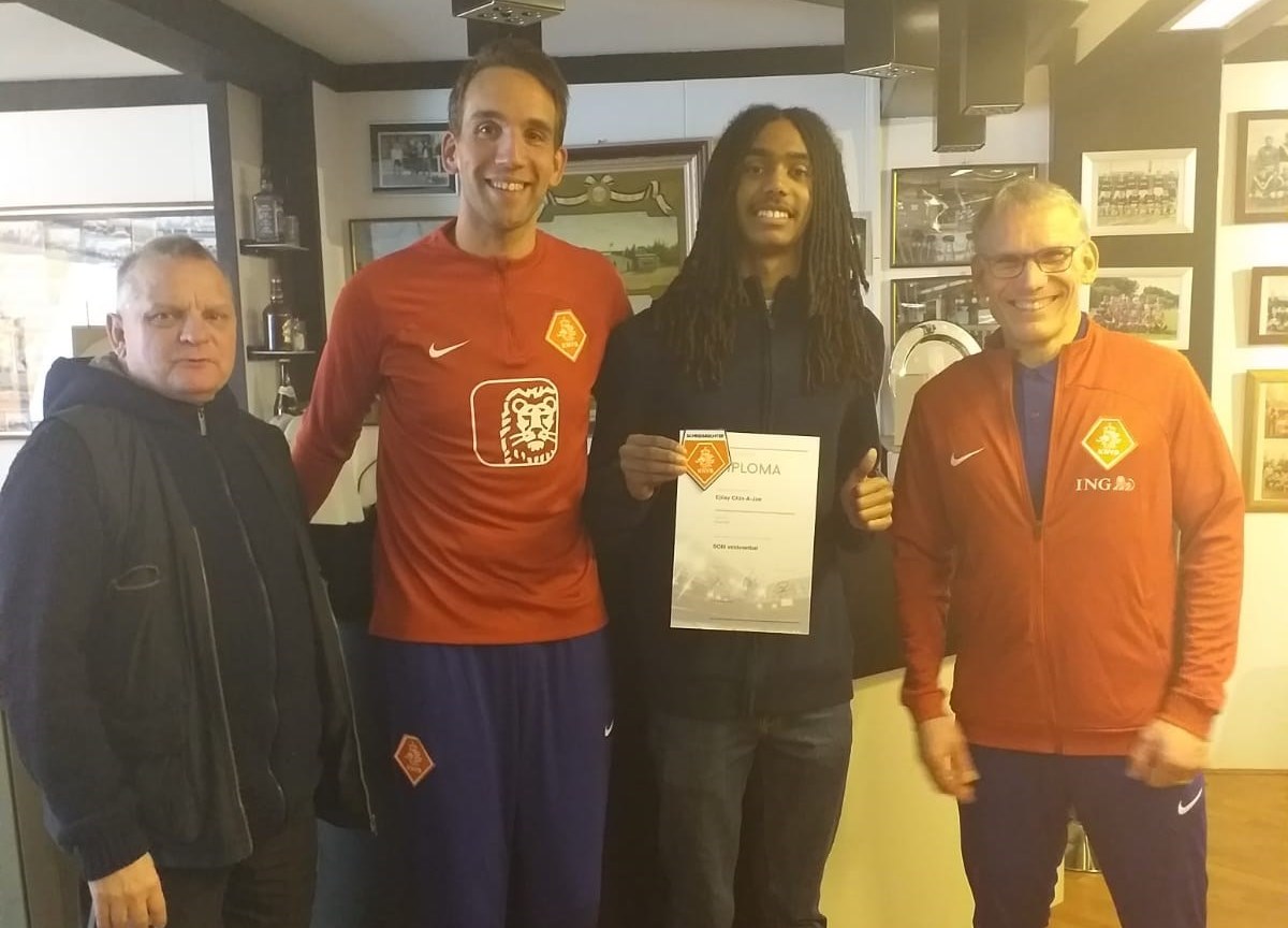 Ejilay Chin-A-Joe geslaagd voor scheidsrechter cursus SO III KNVB - SVS