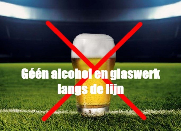 Alcohol en glaswerk langs de lijn is dus NIET toegestaan - SVS