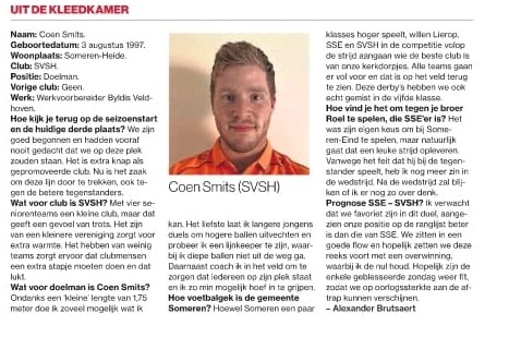 Interview Eindhovens Dagblad met Coen Smits - Sport vereniging Someren ...
