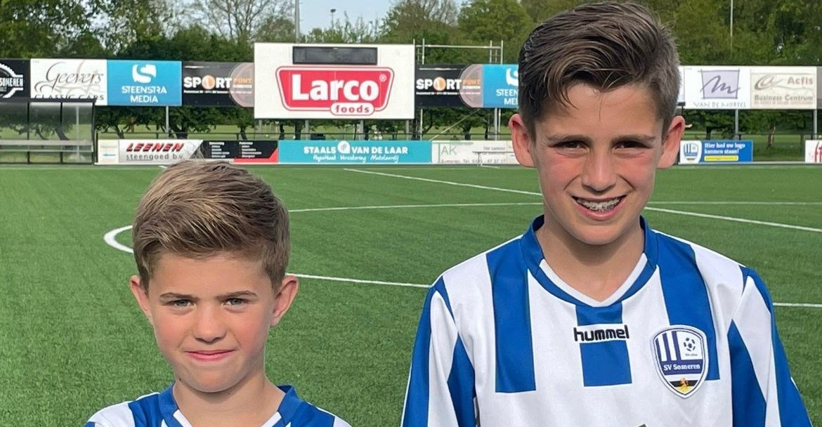 Lenn en Bram bij regioteam KNVB - SV Someren