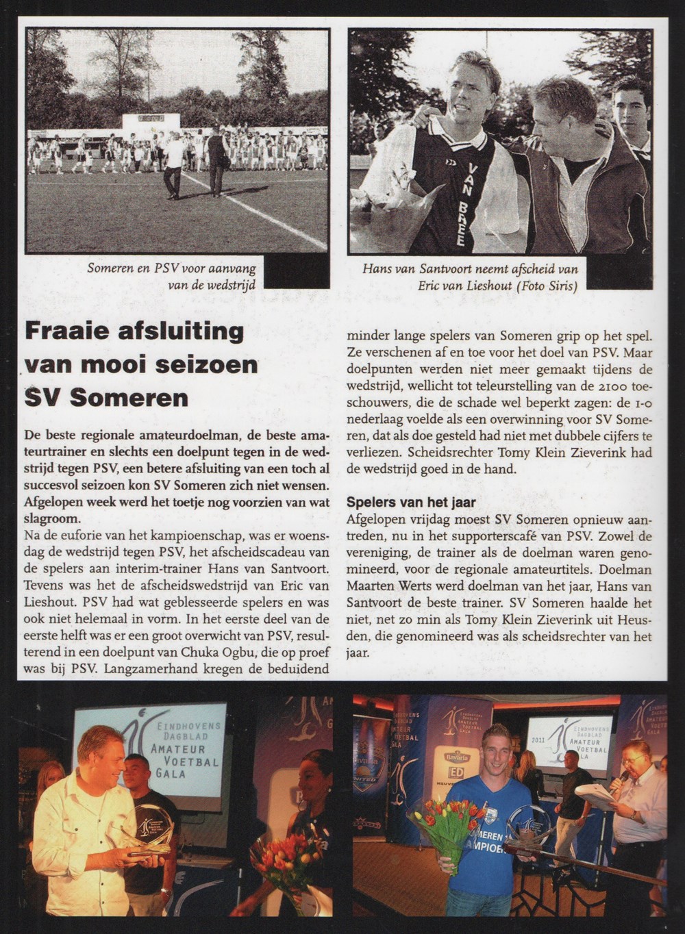 Uit het archief: 2010-2011, een geweldig voetbalseizoen met elf ...