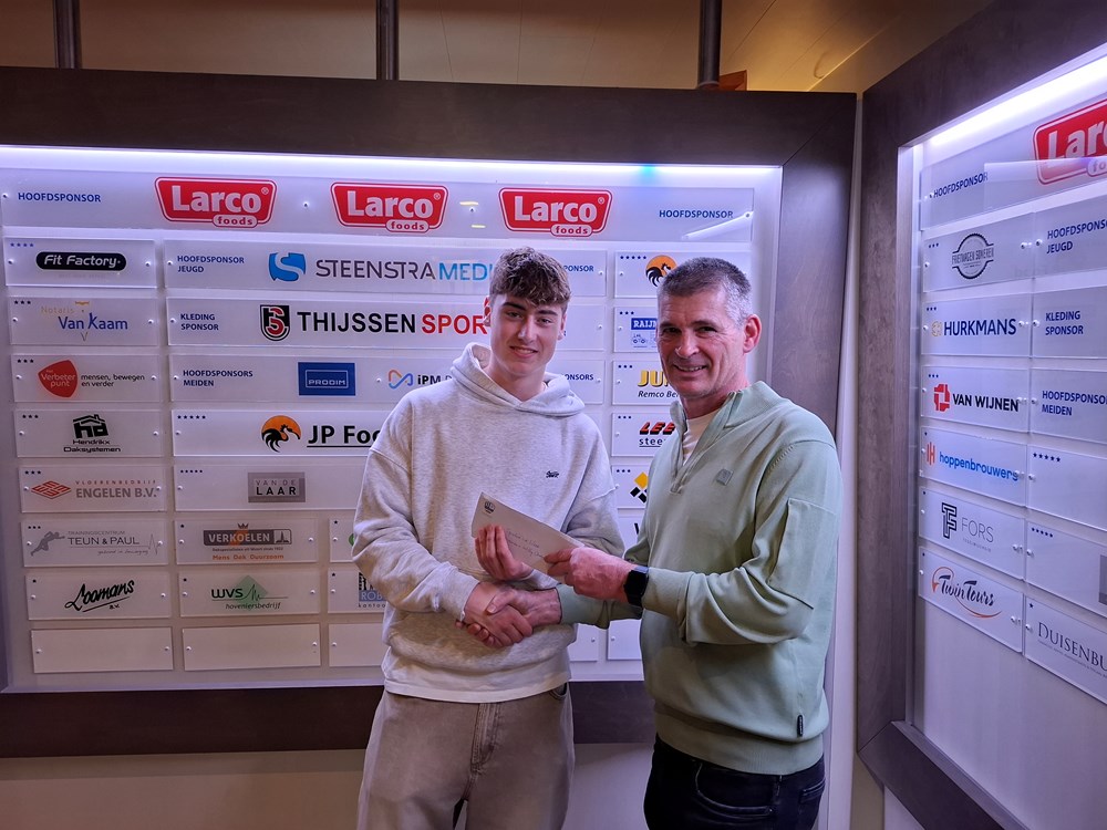 Driemaal uitreiking Speler van de Week - SV Someren