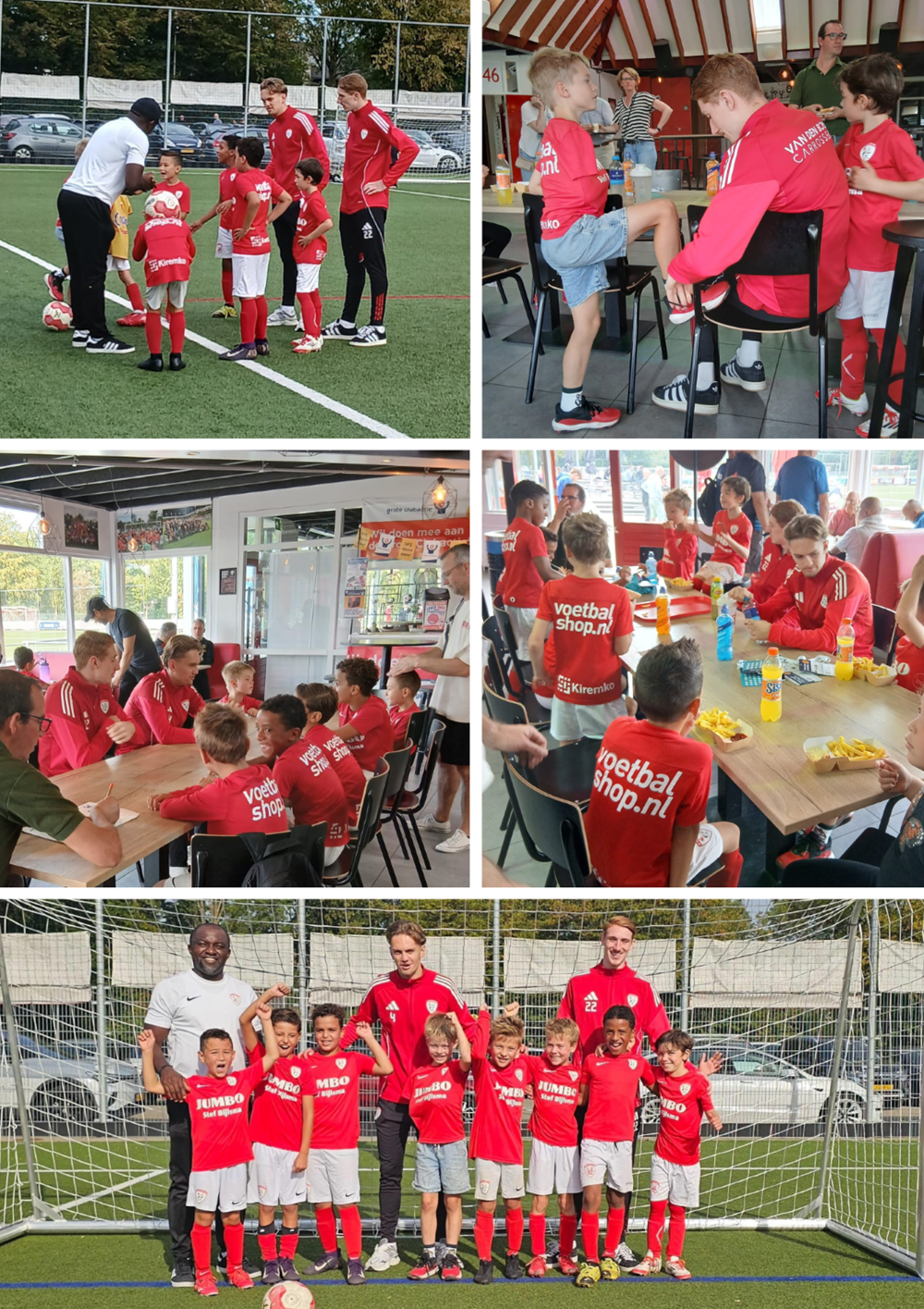 Fabio en Timo coachen de JO9-1 - Sportlust '46