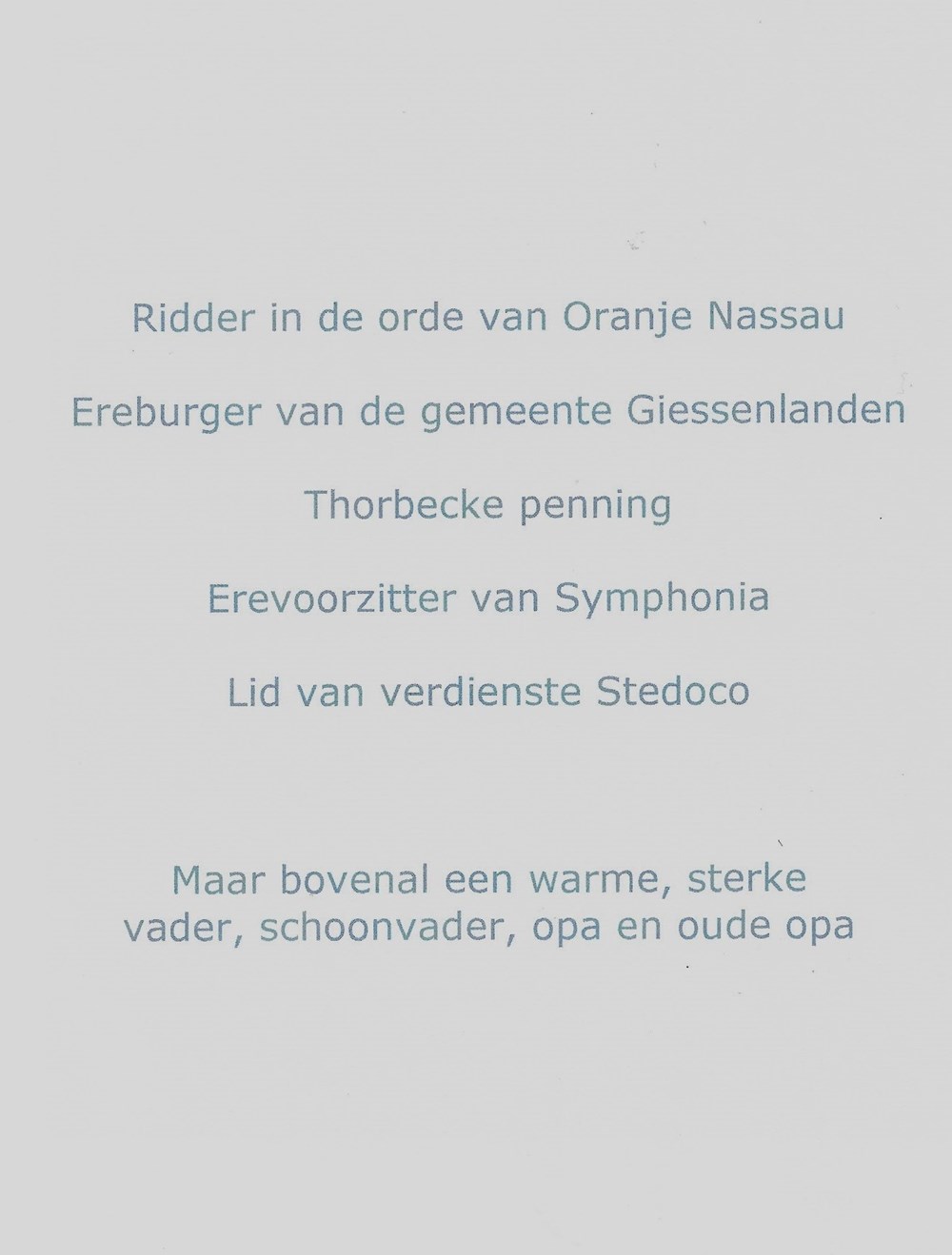 Bericht van overlijden Arie de Jong - SteDoCo