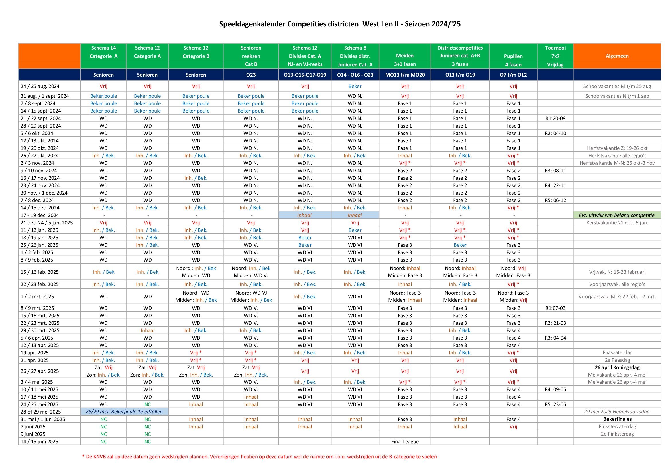 Speeldagenkalender 24-25 - TOS-Actief