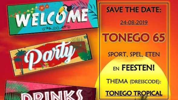 Tonego 65 Jaar - Save The Date - s.v. Tonego