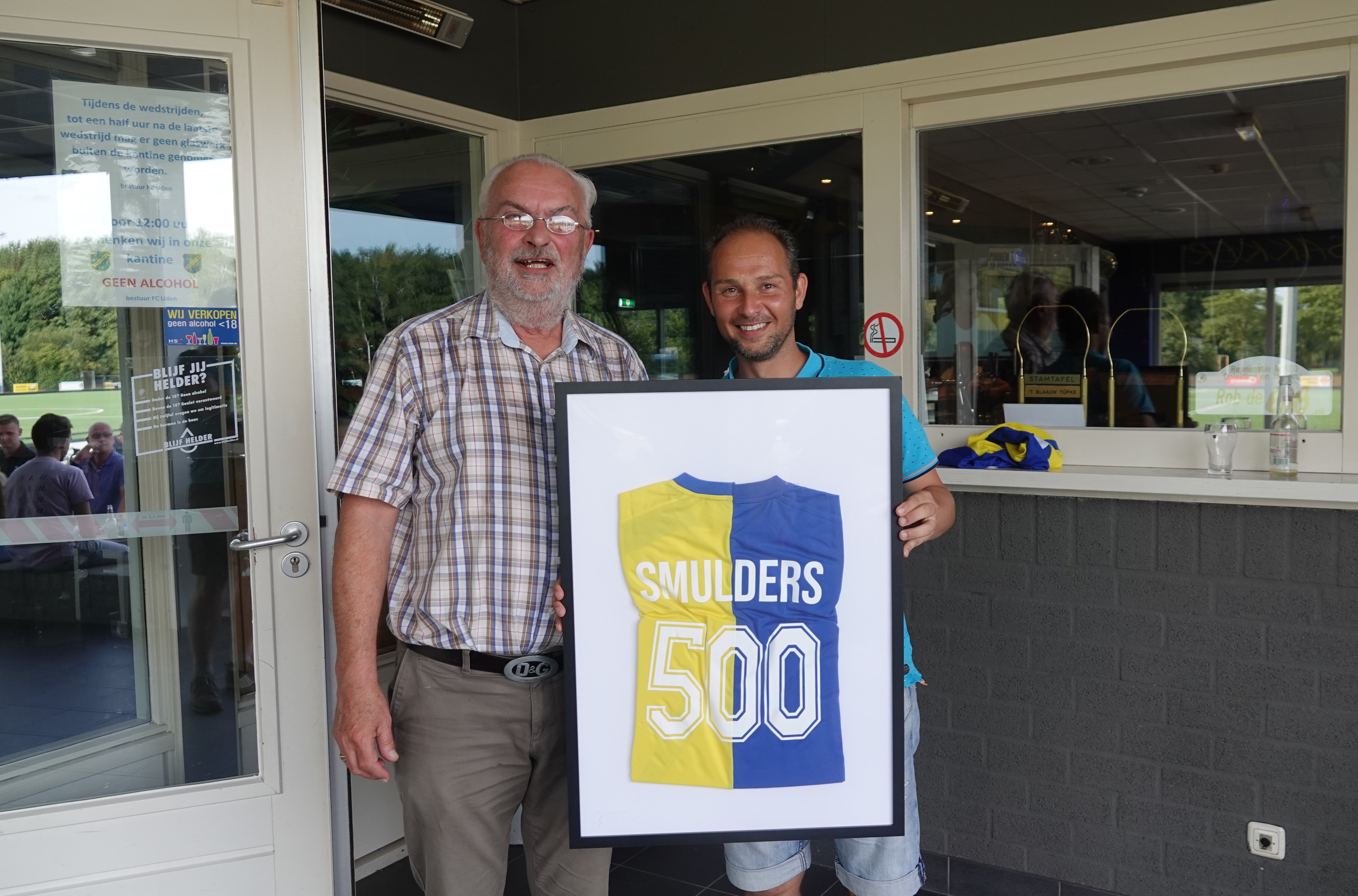 Jeroen Smulders geëerd voor 500 wedstrijden - FC Uden