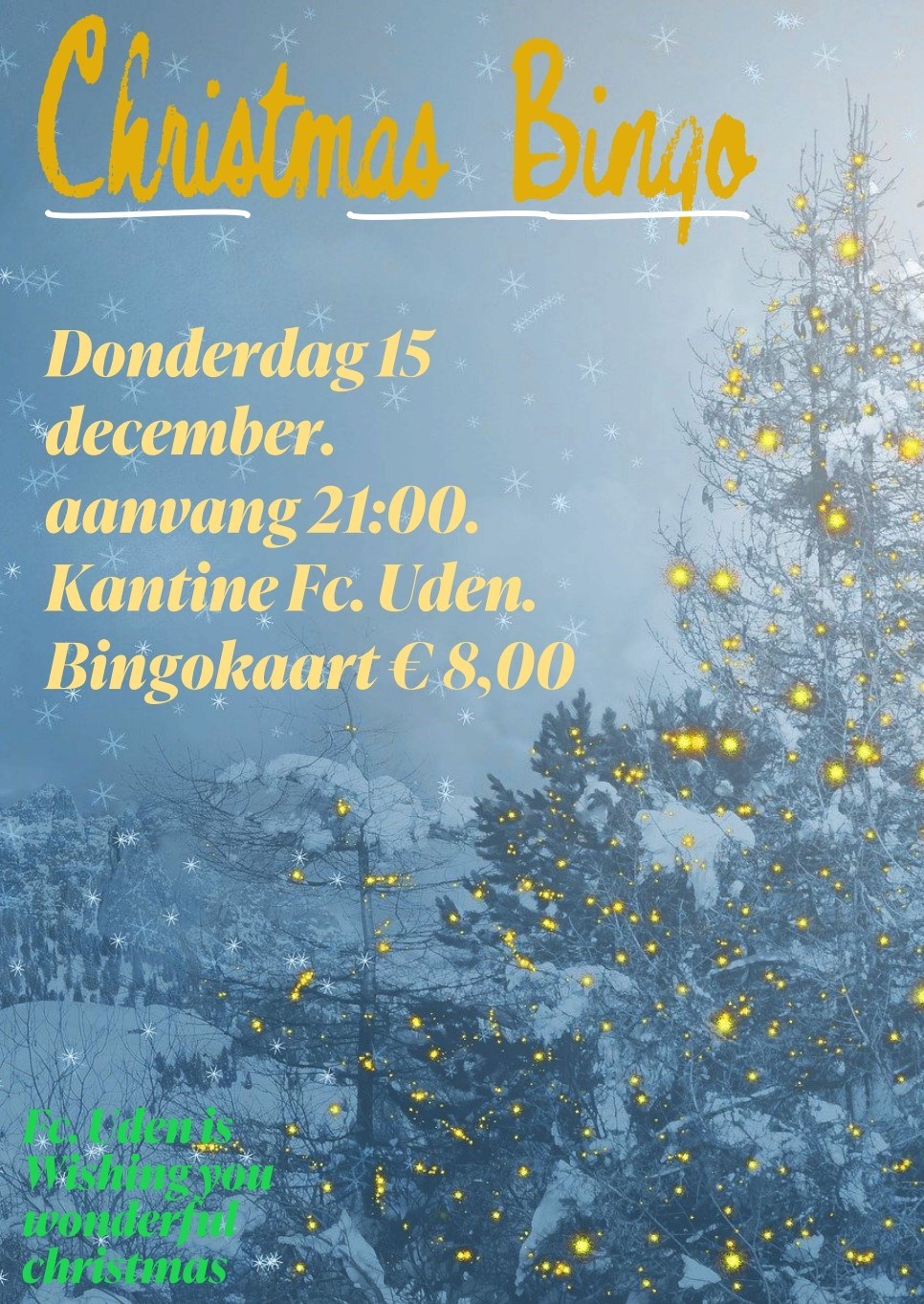 FC Uden Kerstbingo - FC Uden