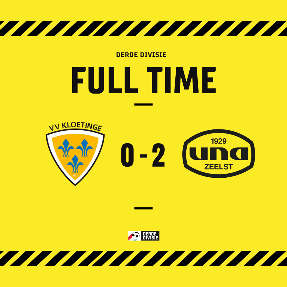 Kloetinge zet druk, maar UNA wint - UNA