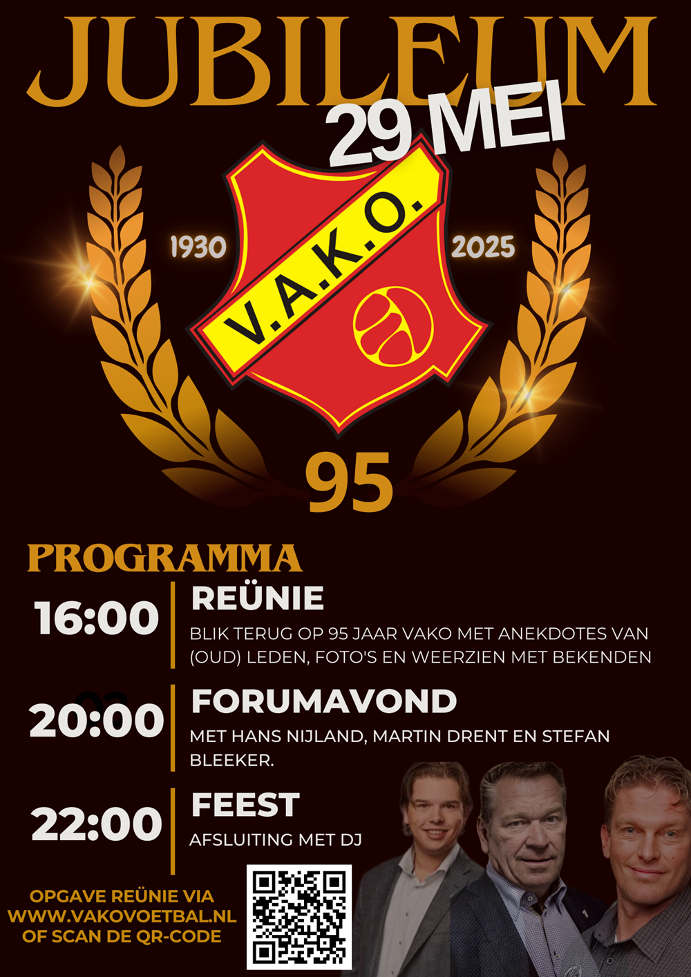 VAKO 95 jaar - VAKO voetbal te Vries: Welkom