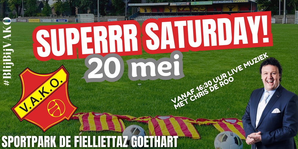 Zaterdag 20 mei: een prachtig programma op sportveld De Fielliettaz ...