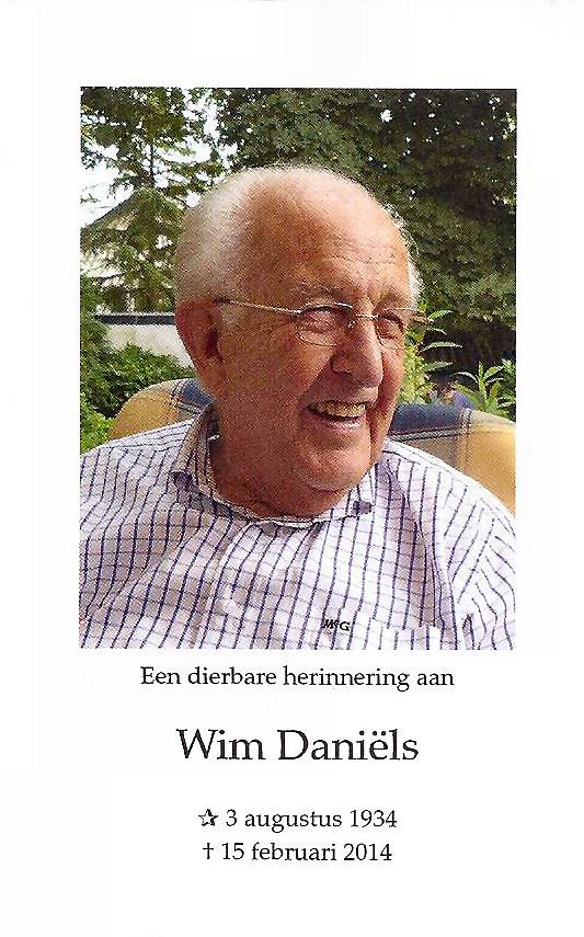 In Memoriam: Wim Daniëls - VDZ