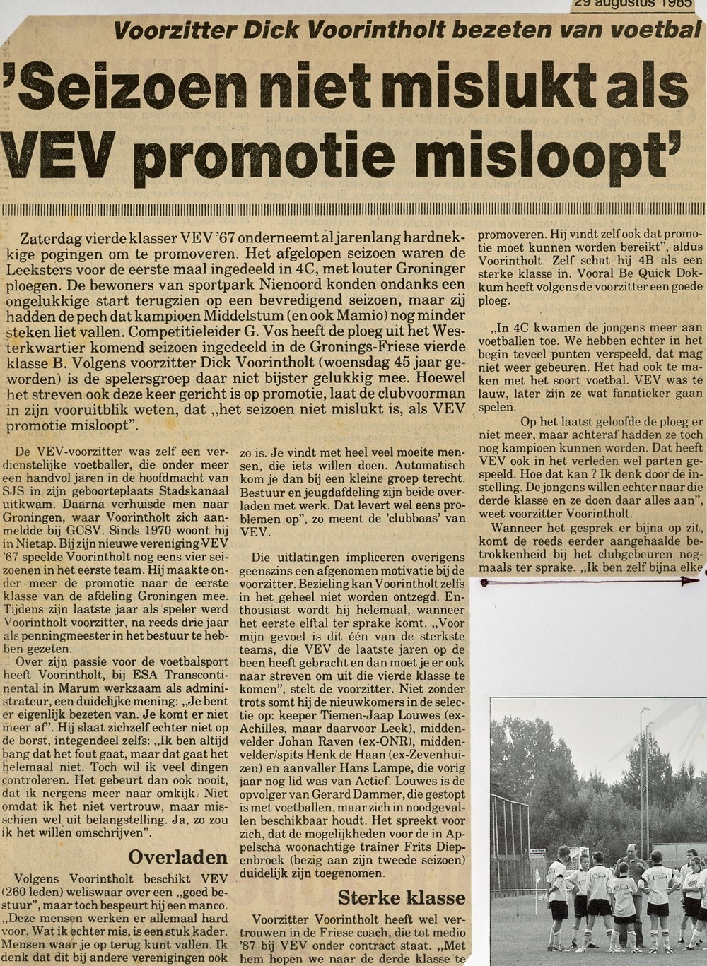 seizoen 1985 - 1986 - VEV'67