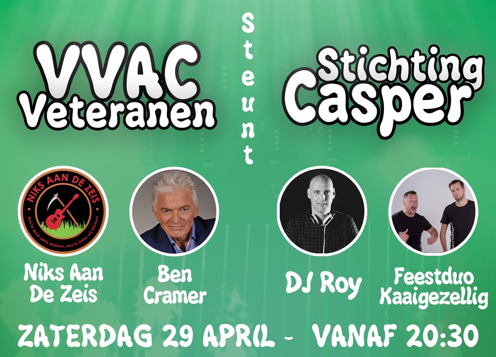 VVAC-veteranen organiseren benefietavond voor Stichting Support Casper ...