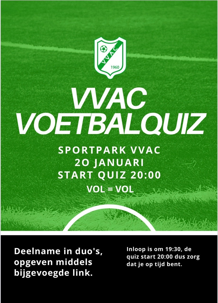 Voetbalquiz bij VVAC - VVAC