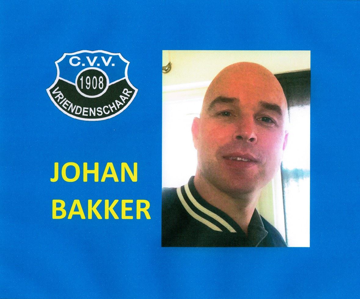 Johan Bakker, nieuwe trainer JO15-1 - C.V.V. Vriendenschaar