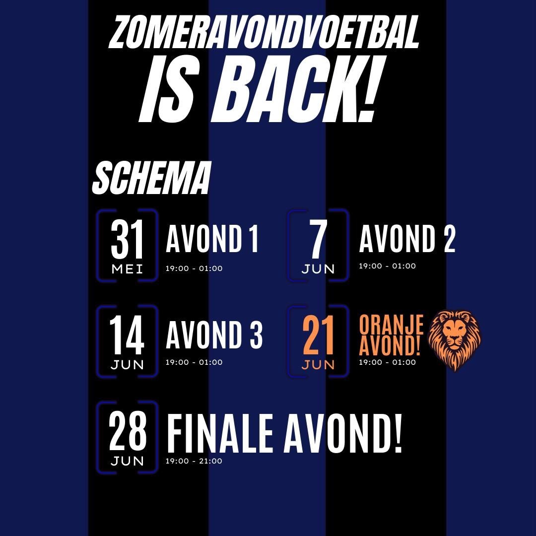 Zomeravondvoetbal 2024 begint op vrijdag 31 mei! - C.V.V. Vriendenschaar