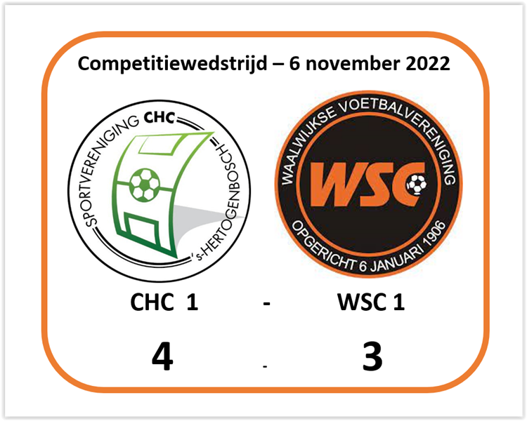 Eerste verliespartij voor WSC 1 - Welkom bij WSC