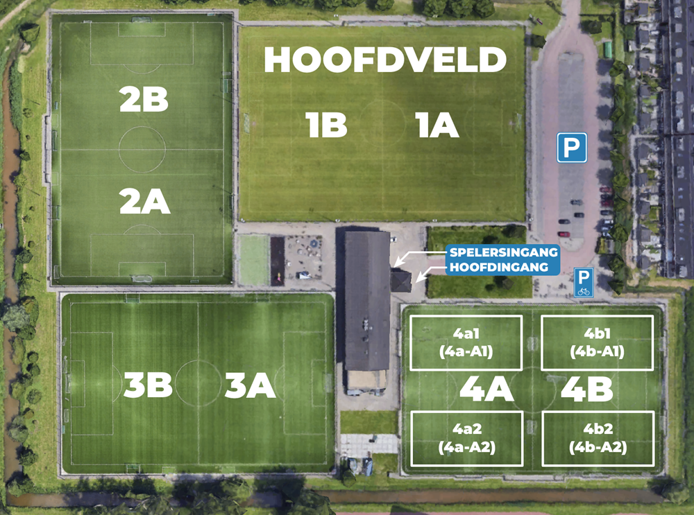 Velden, zalen & kleed­kamers - FC Weesp