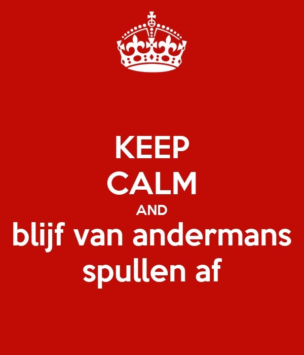 Blijf van elkaars spullen af - Voetbal Vereniging Wilhelmus