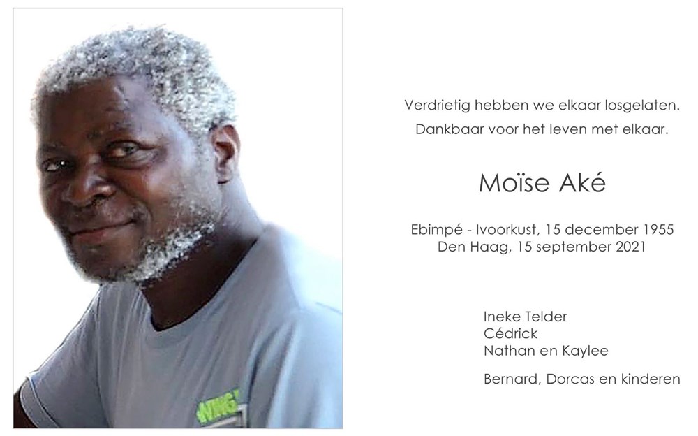 In memoriam Moise Aké - Voetbal Vereniging Wilhelmus