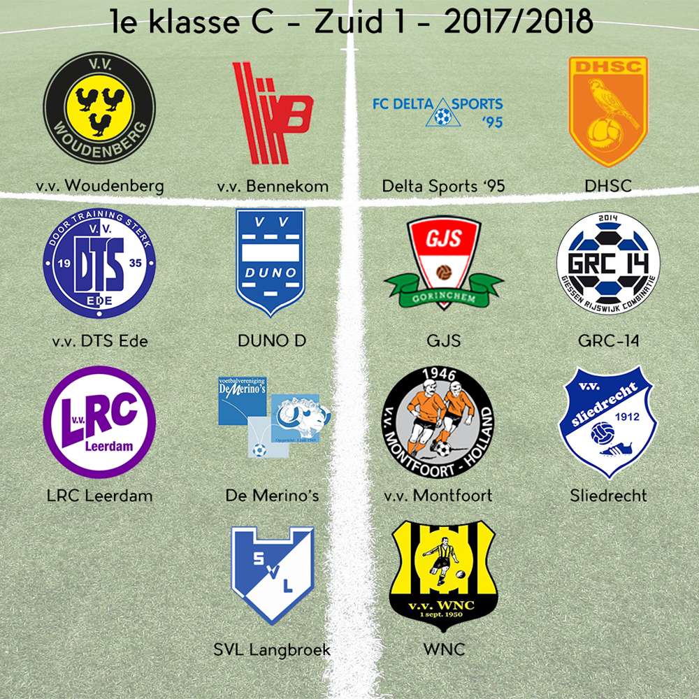 Indeling en wedstrijdschema bekend - v.v. Woudenberg