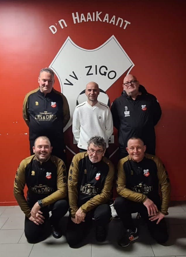 V.V. ZIGO verheugd met nieuwe sponsor: 'CUES & DARTS' - v.v. ZIGO