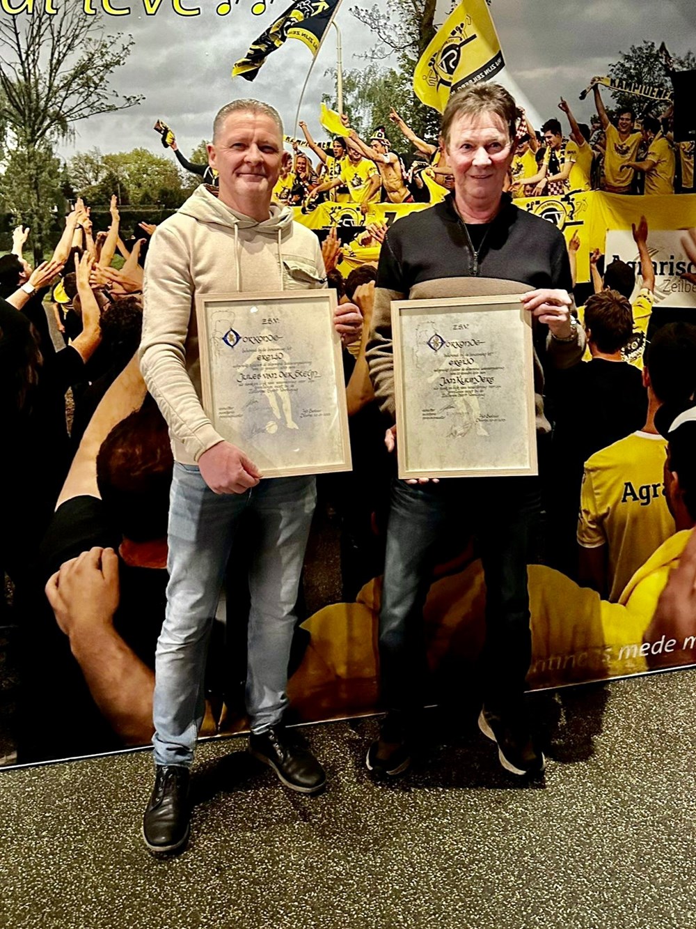 Jan Kuunders en Jules van der Steijn benoemd tot erelid - ZSV