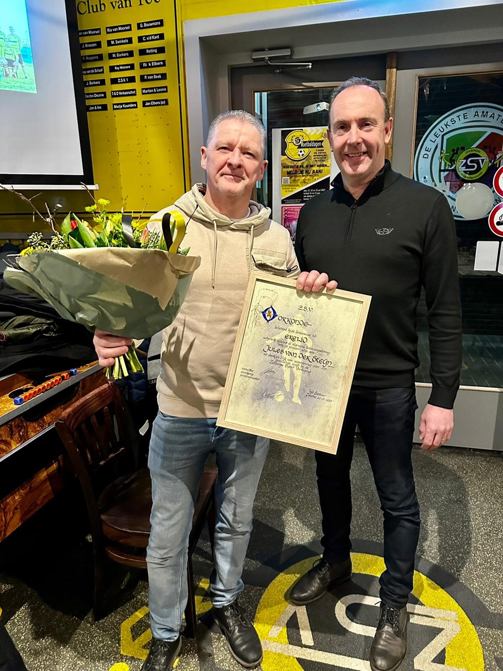 Jan Kuunders en Jules van der Steijn benoemd tot erelid - ZSV