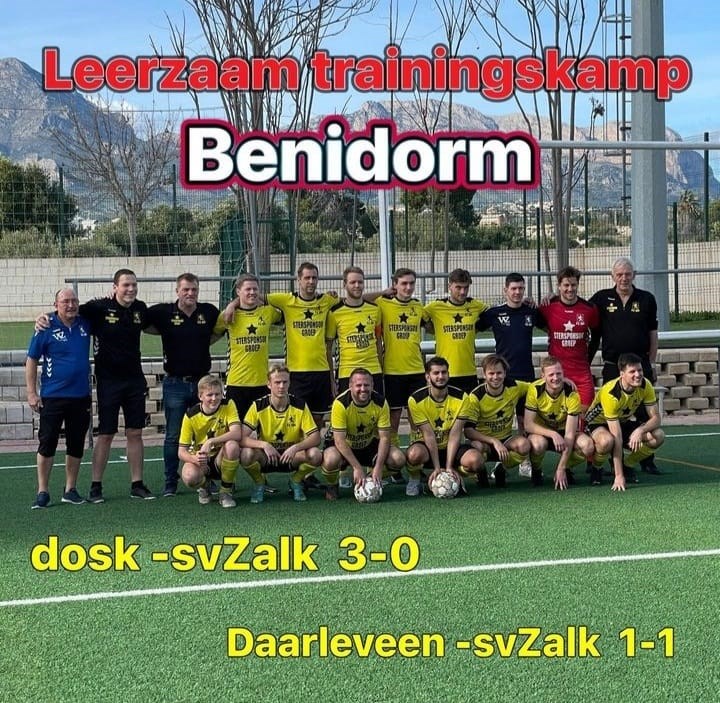 Trainingskamp van SV Zalk (Benidorm) - Sportvereniging Zalk