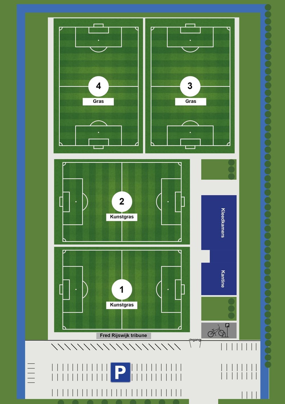 Plattegrond Zuidoosterpark - VV ZOB
