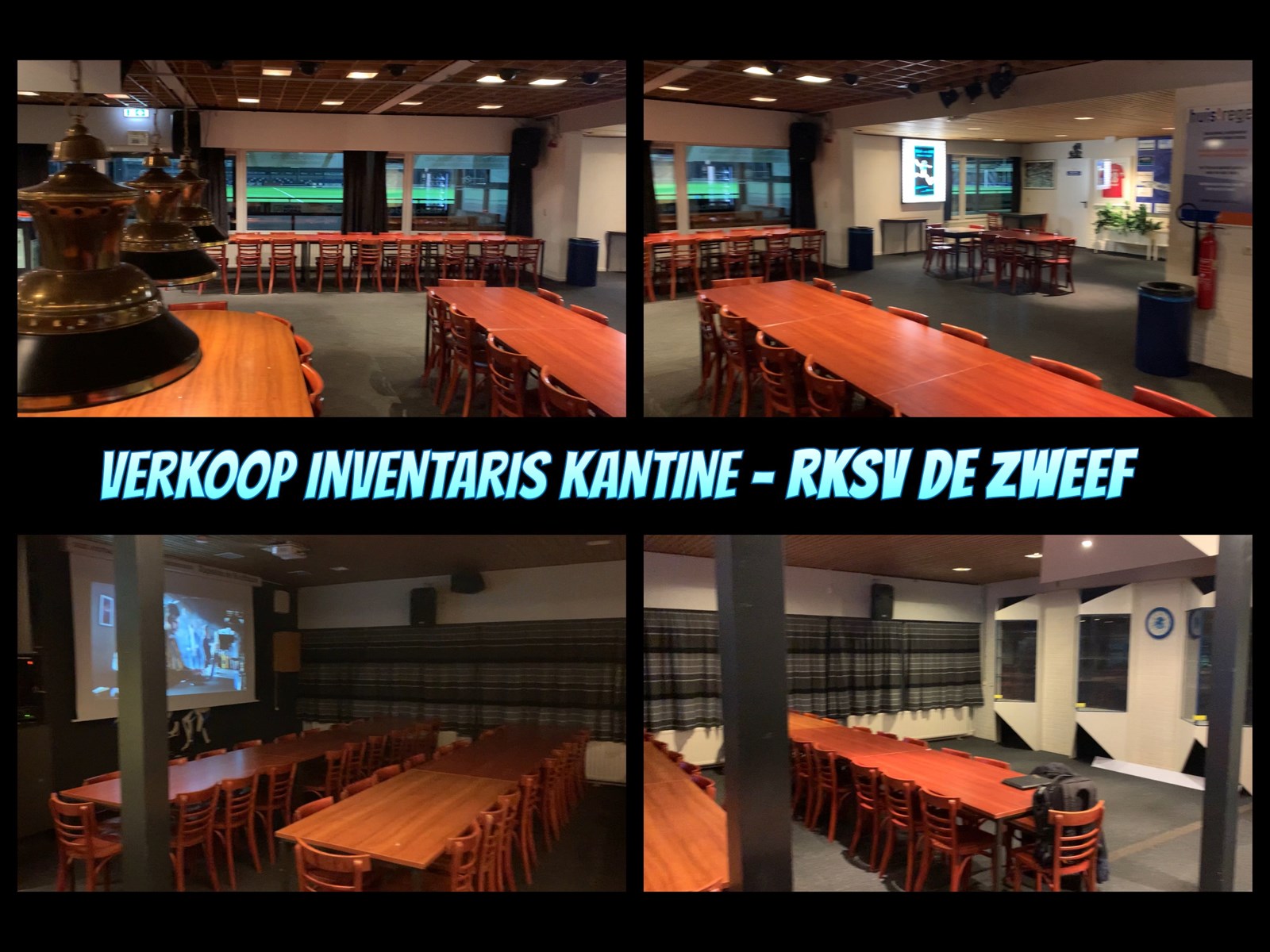 Start verkoop inventaris kantine - RKSV De Zweef
