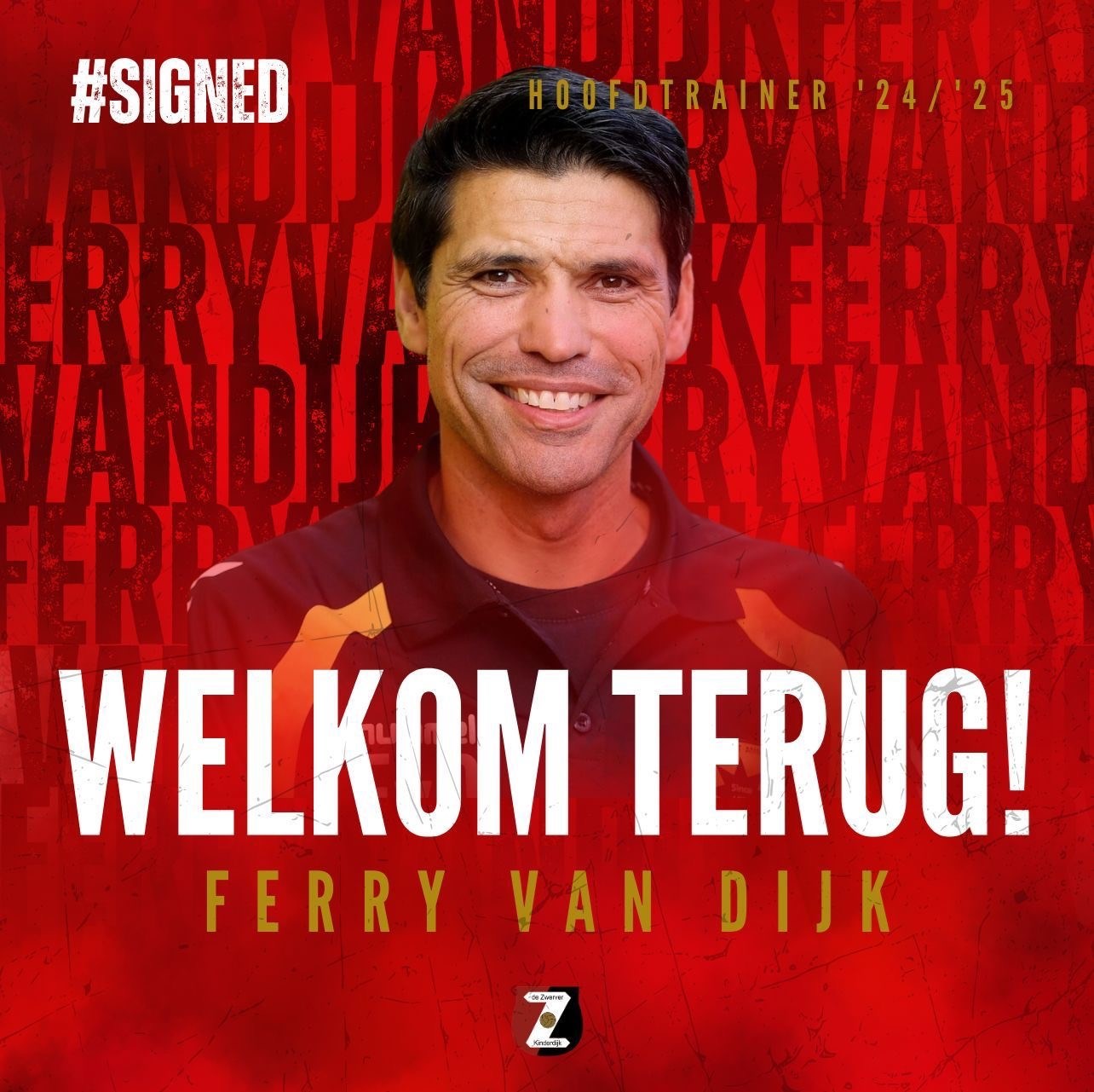 vv De Zwerver benoemt Ferry van Dijk tot nieuwe hoofdtrainer voor ...