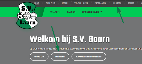 Hoe in te loggen op de website en SV Baarn clubapp? - Dé voetbalclub ...
