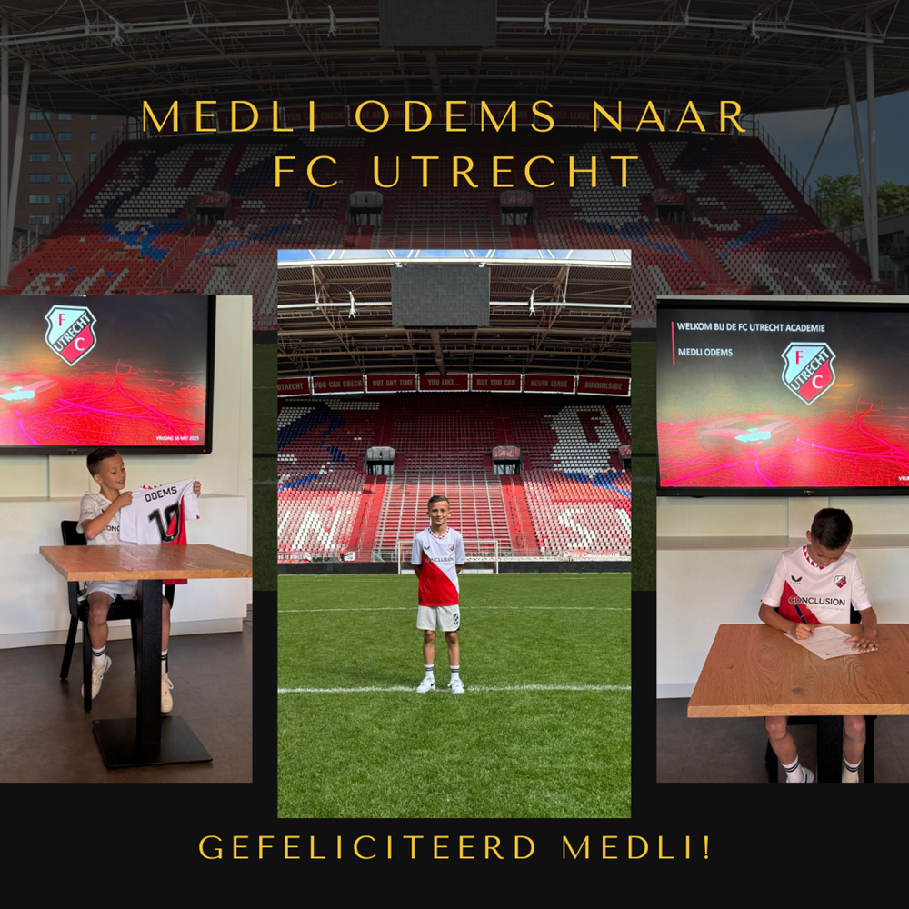 Medli Odems naar FC Utrecht - V.V. Groot-Ammers