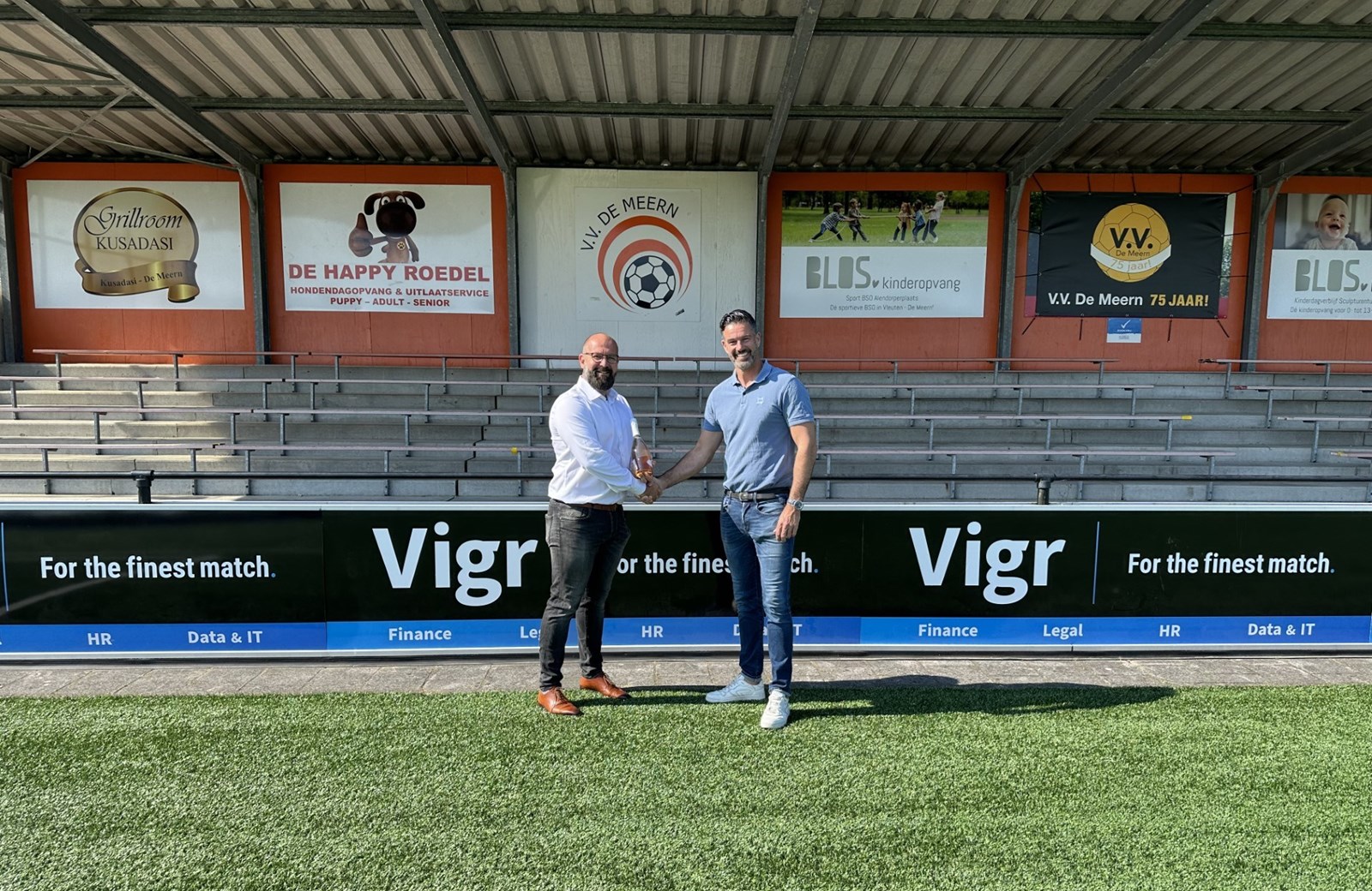 Vigr en V.V. De Meern meerjarige samenwerking!