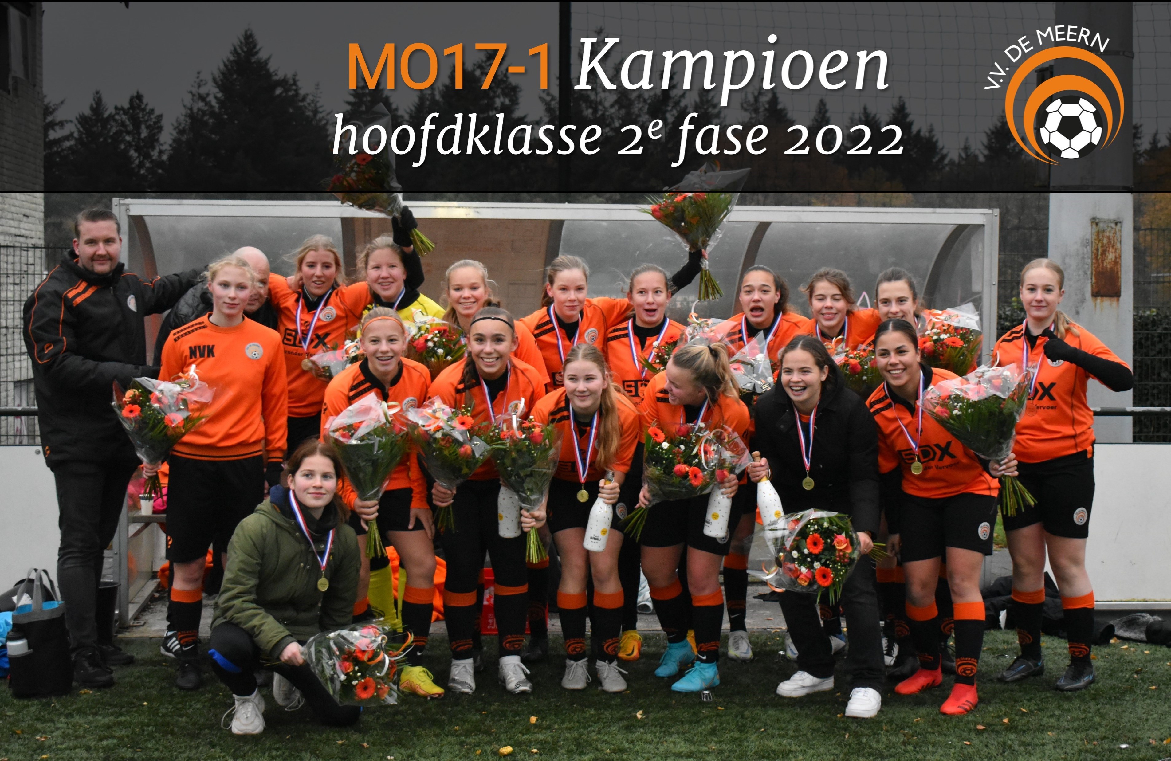 V.V. De Meern MO17-1 kampioen!